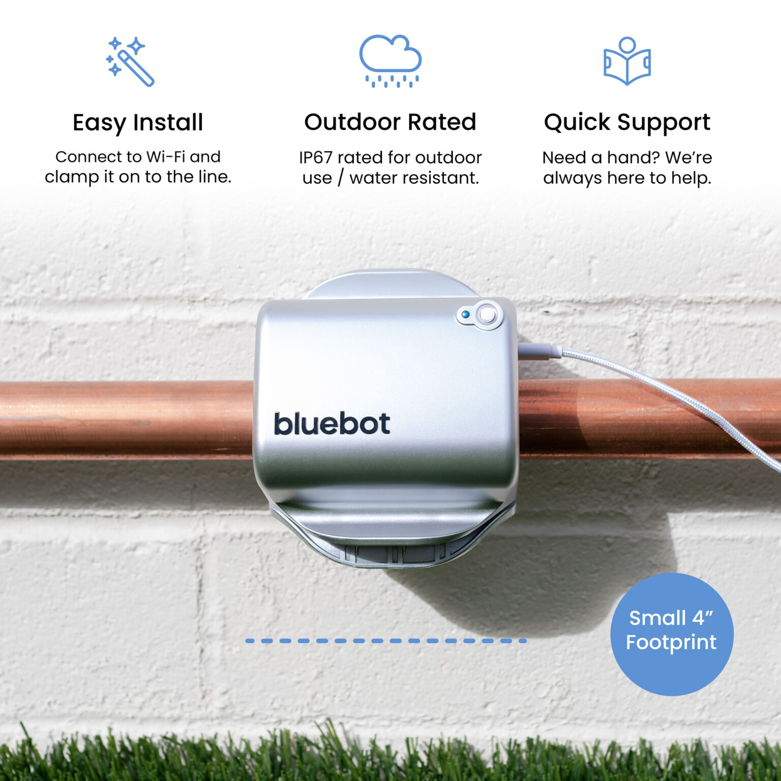 How to Install and Use a Non-Invasive Water Meter | bluebot